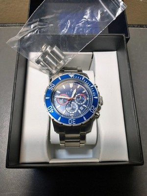 Nautis Dive Chrono 500 blue LNIB all links men's watch estate sale ...