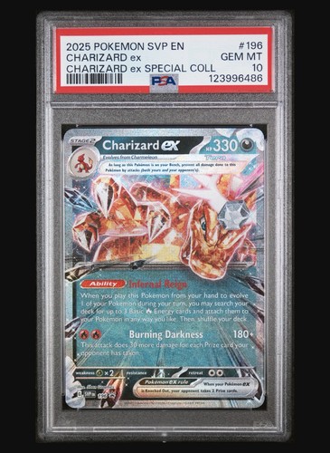 2025 POKEMON SVP EN-SV BLACK STAR PROMO #196 CHARIZARD EX PSA 10 | eBay