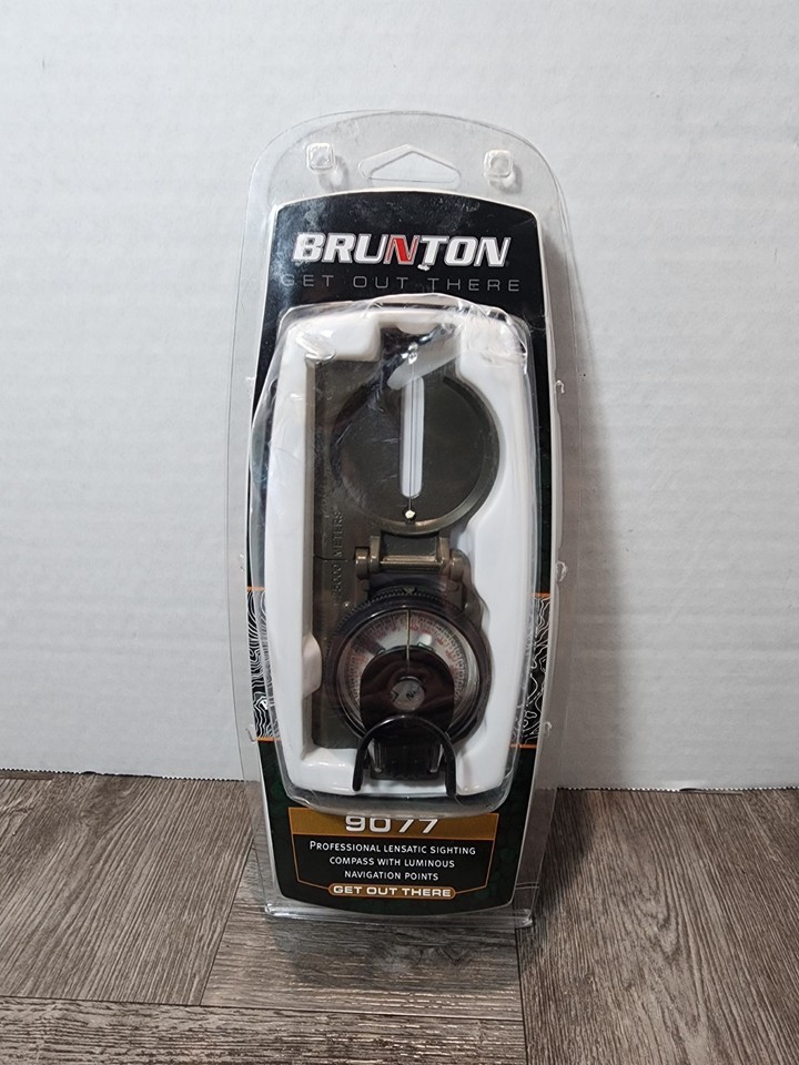 Brunton Lensatic Military Style Sighting Compass # 9077 New Sealed ...