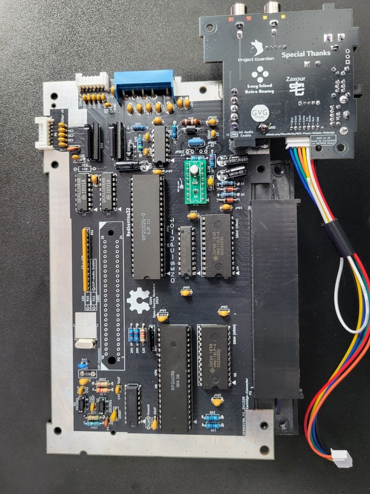 NES AV Power Board / NES Revival NESRGB Companion V.3.1.c Din 9 Genesis ...