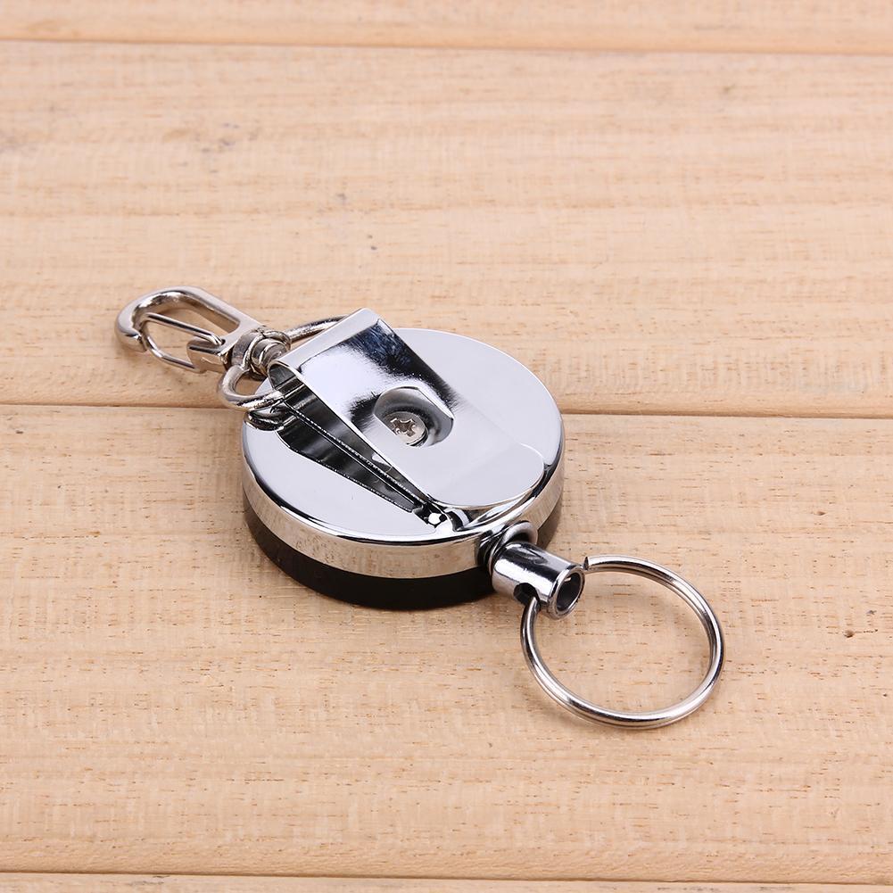 High Resilience stretching rope anti-lost burglar retractable key ring ...