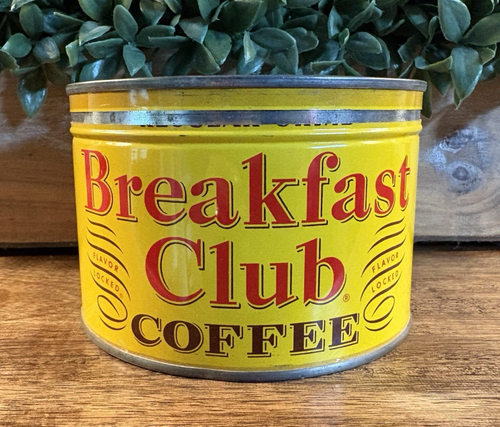 BREAKFAST CLUB Vintage Key Wind Coffee Tin | eBay