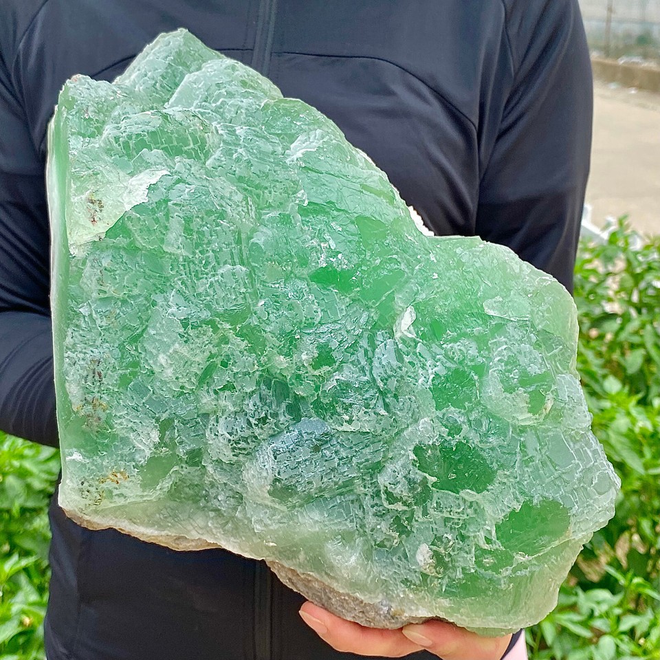 23.03LB Fluorite Green Crystal Specimen Crystal quartz Healing ...