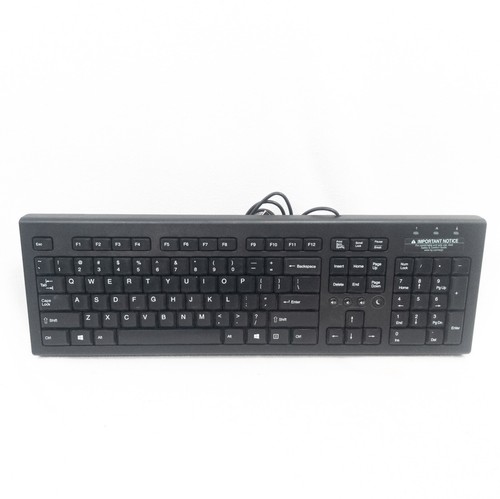 HP USB Classic Wired Office Keyboard Model PR1101U - PMX-KPR1101U ...