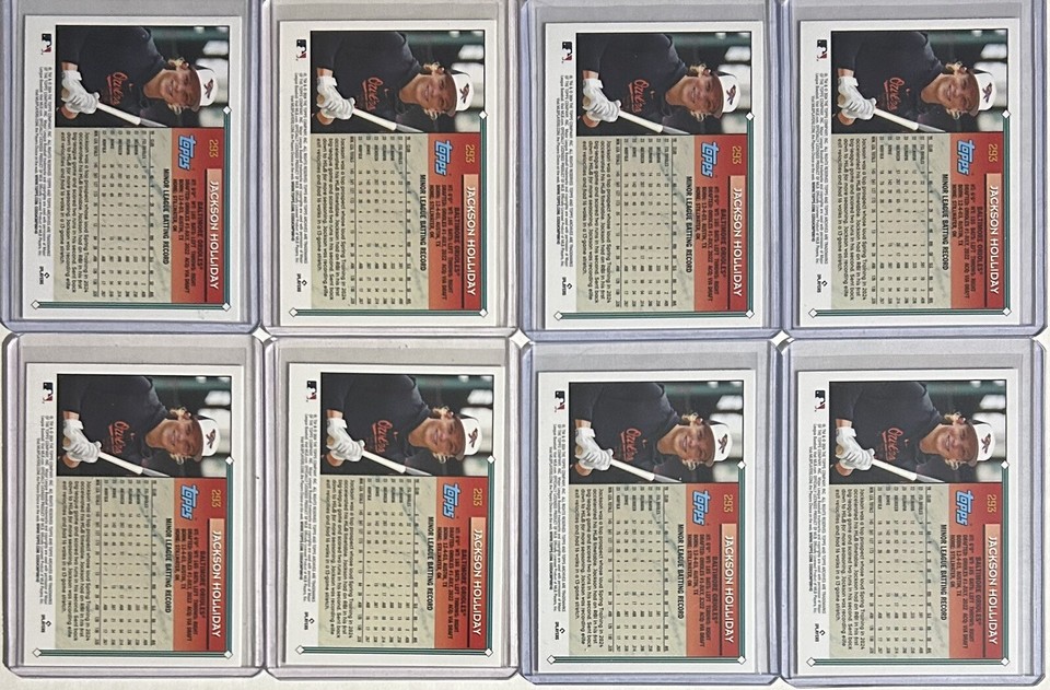 2024 Topps Archives Jackson Holliday (8) 1994 Design Rookie Card Lot ...