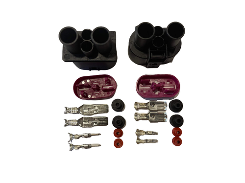 4 Pin Plug Set Male Female Connector Radiator Fan For VAG VW Audi Seat ...