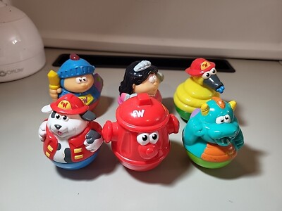 Hasbro Playskool Weebles Wobble Roller Figures Toys Lot Of Six | eBay
