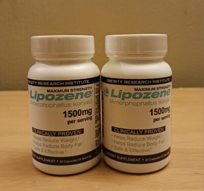 Lipozene Maximum-Strength Weight Loss Capsules 2 Bottles with 30 Caps ...