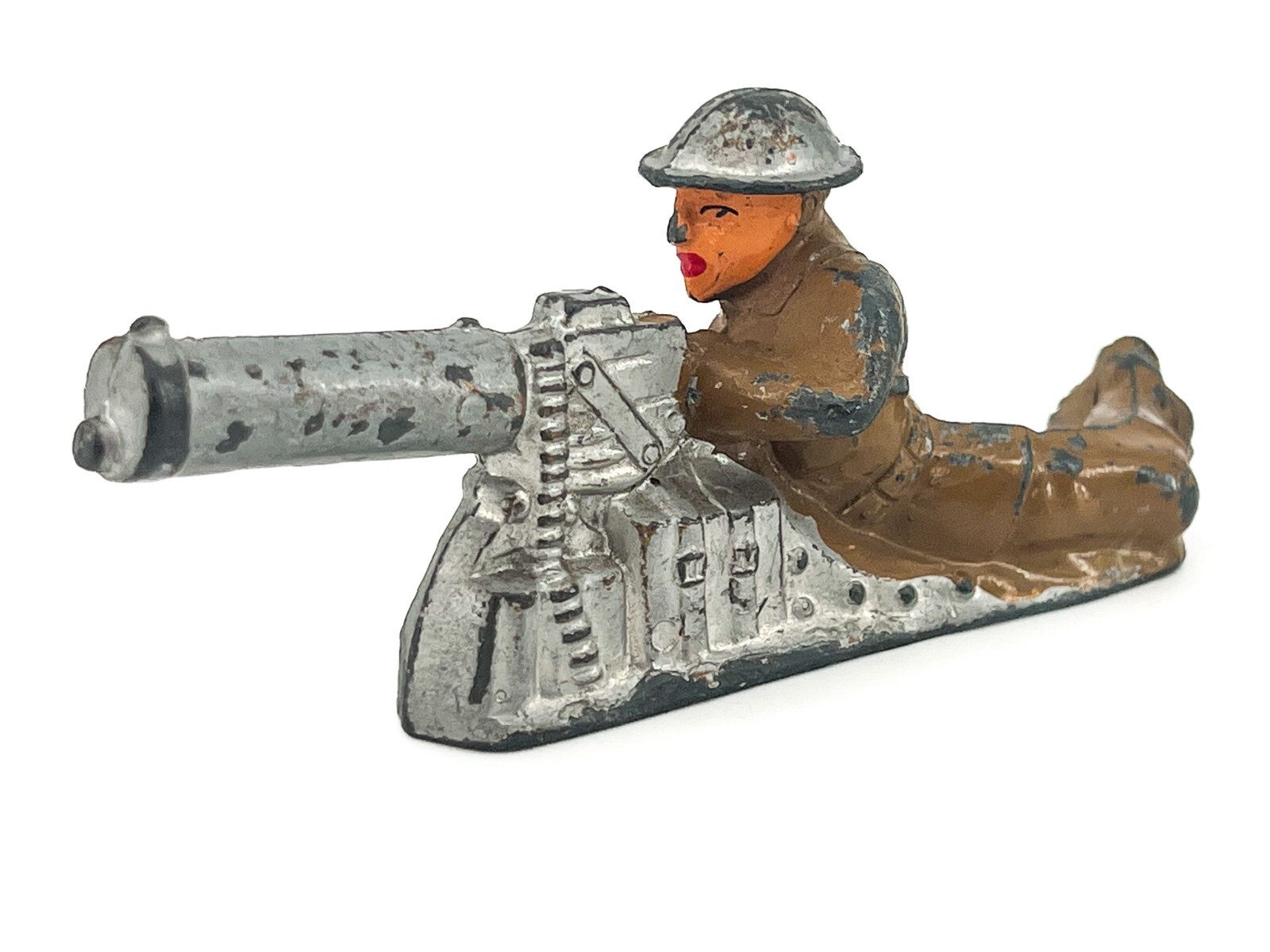 4.25" Barclay Manoil Soldier Prone Position HEAVY Machine Gun Gunner ...