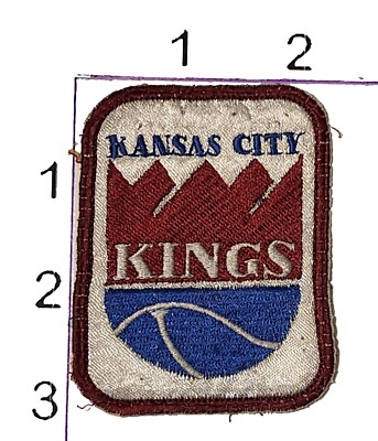 Kansas City Kings Patch Vintage Embroidered Satin Basketball Mascot ...