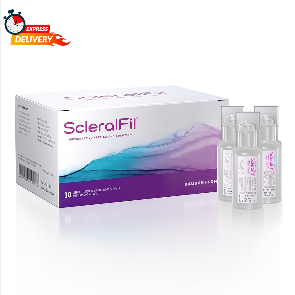 Leralfil Saline Solution for Scleral, Soft, & Rigid Gas Permeable ...