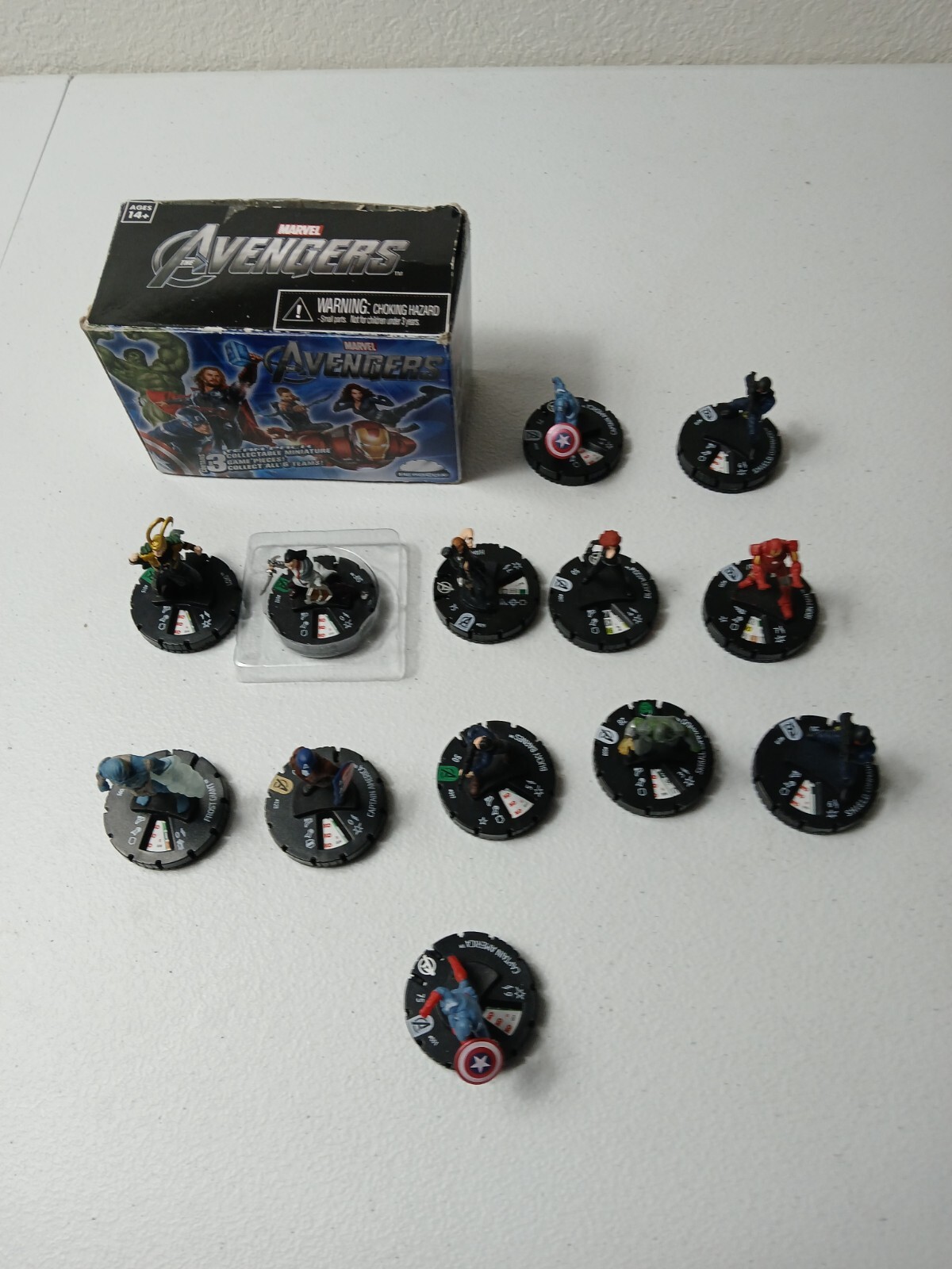 Heroclix Marvel Avengers Movie Set Lot Figures(16) Cards(0) | eBay