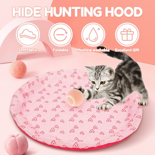 2X Interactive Cat Toy Bag Creative Hide and Seek Cat Mat Toy 72cm ...
