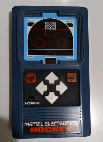 Mattel Electronics Hockey Handheld Video Game 1978 Vintage Tested and ...