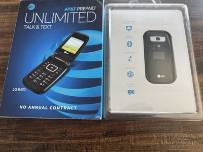 AT&T Prepaid Unlimited Flip Phone Talk & text LG B470 | eBay