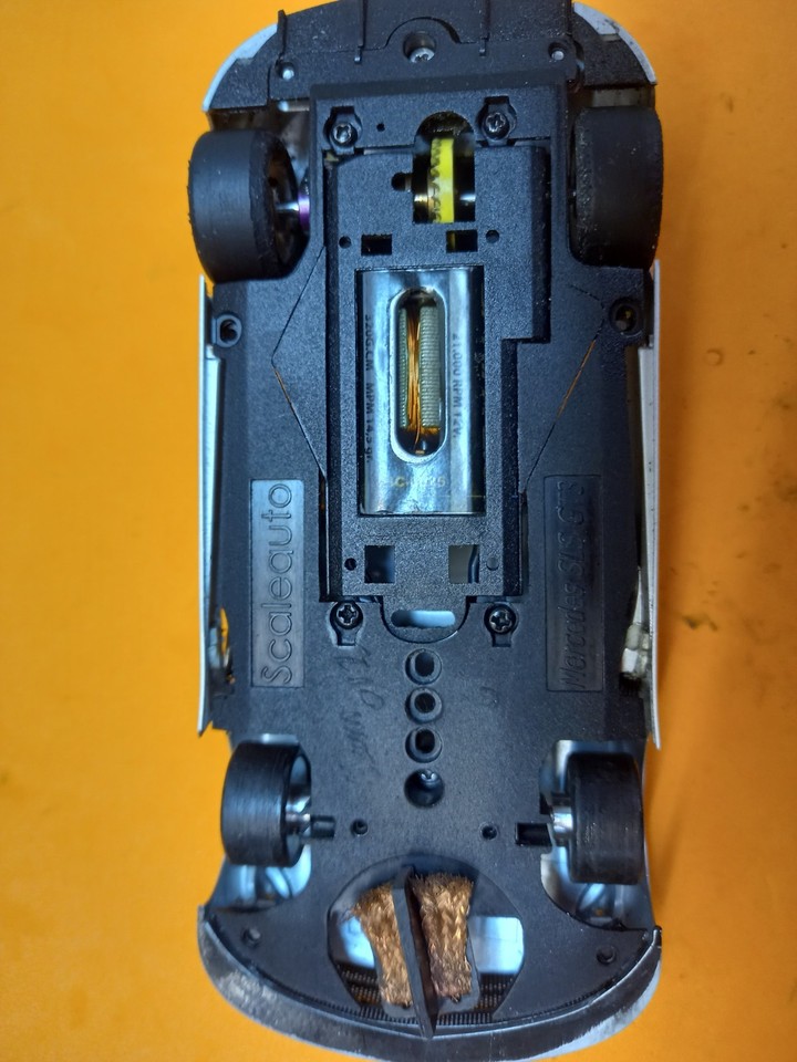 MERCEDES SLS GT3 1/32nd SCALEAUTO SLOT CAR....WOODEN TRACK RACER ...