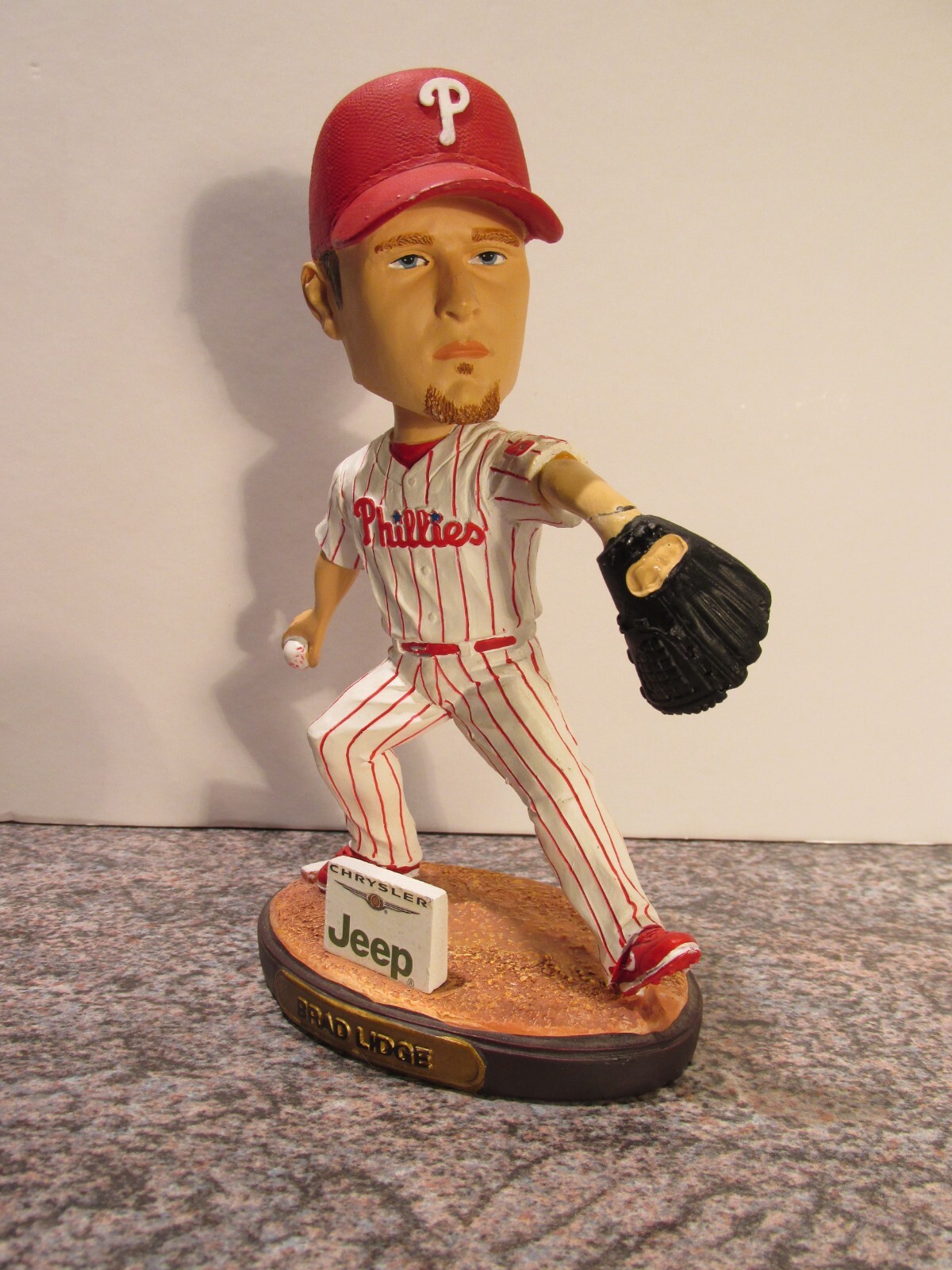 2009 Brad Lidge Chrysler Jeep Bobble Head 2008 World Series Champions | eBay