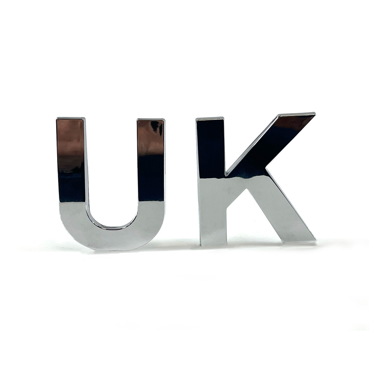 UK Chrome Vehicle Badge Emblem Badge Self Adhesive Car Van Caravan ...