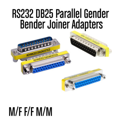 DB25 Male Female Adapters Parallel Port Gender Bender Joiner For ...