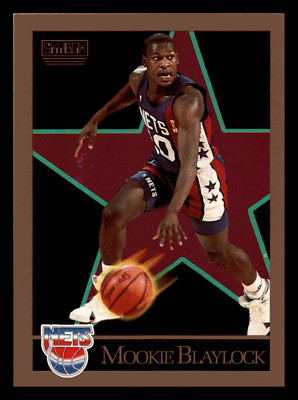 Mookie Blaylock RC 1990 SkyBox #176 Rookie New Jersey Nets Centered ...