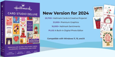 Hallmark Card Studio Deluxe 2024, Sealed DVDs, Windows 11 10 8, Ships ...