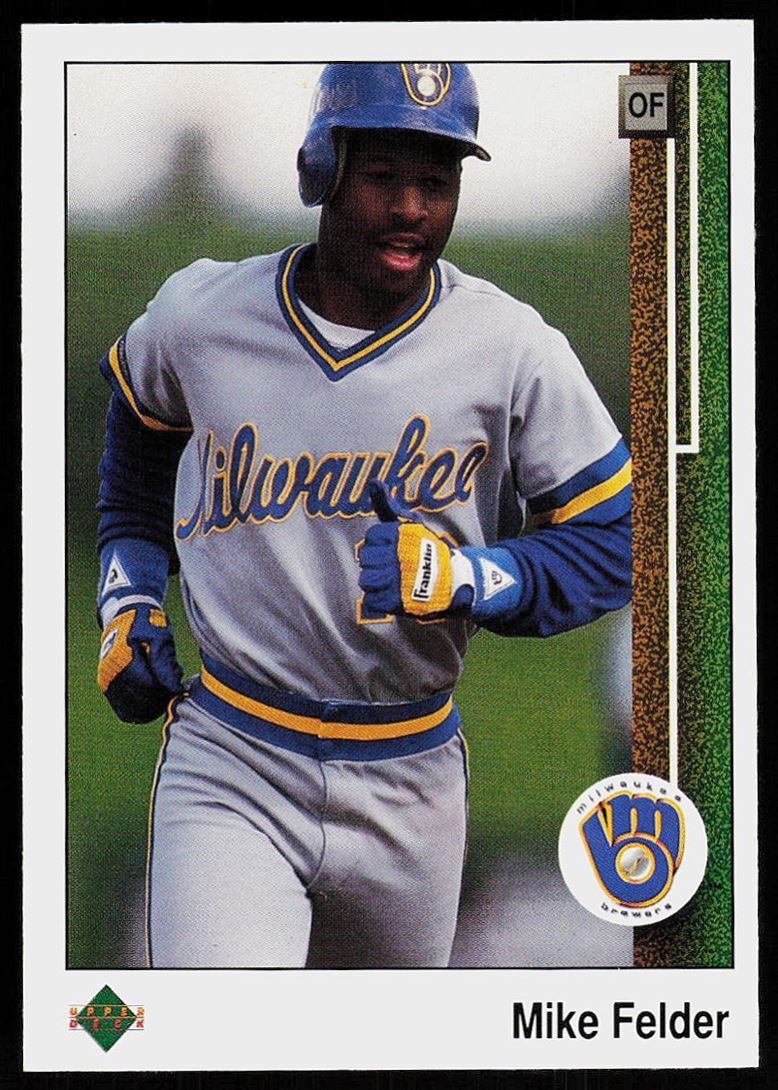 1989 Upper Deck Mike Felder Milwaukee Brewers #252 | eBay