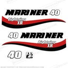Fits Mariner 40hp Lightning XR Outboard Motor Decal Kit | eBay
