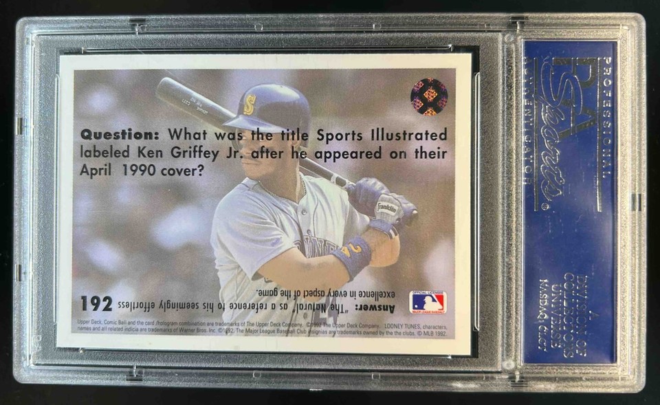 1992 Upper Deck Comic Ball 3 Seventh Inning Stretch Griffey #192 ...