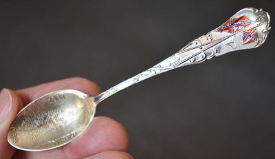 RARE CONFEDERATE STATES OF AMERICA SOUVENIR STERLING SILVER DEMITASSE ...