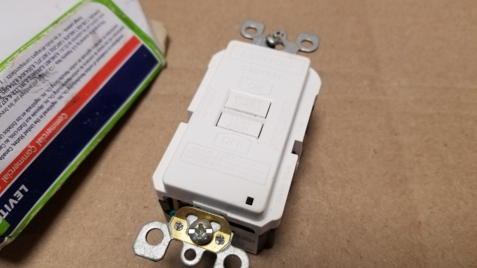 Leviton GFRBF-W 20a FACELESS Slim Blank Face GFCI | eBay