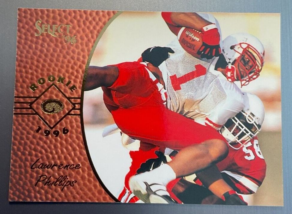 1996 Select Rookie Lawrence Phillips #169 St. Louis Rams, Nebraska ...