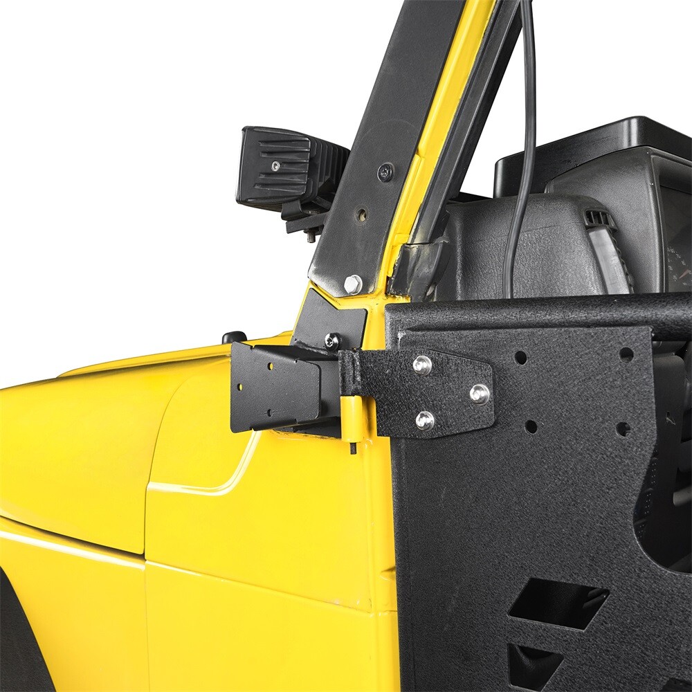 For Jeep Wrangler TJ 1997-2006 Matte Black Side View Mirror Mounting ...