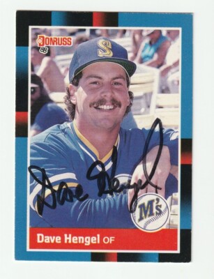 Dave Hengel Signed 1988 Donruss Card #629 Auto Seattle Mariners ...