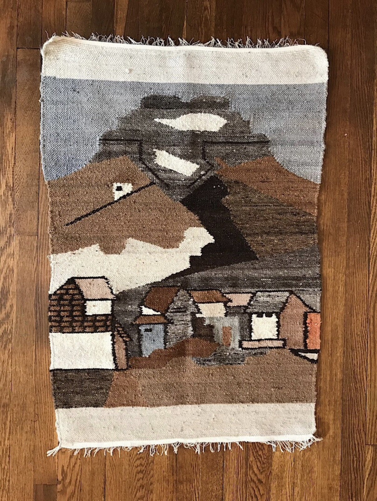 Vintage Woven Wall Hanging PERU FOLK ART Carpet / Rug | eBay