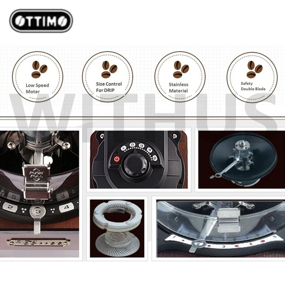 Ottimo Coffee Bean Roaster Grinder Mill J-200M For Home Cafe 220V | eBay