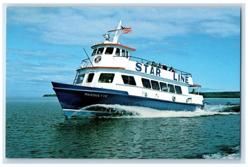 1960 Star Line Boats Mackinac Island St Ignace Michigan Vintage Antique ...
