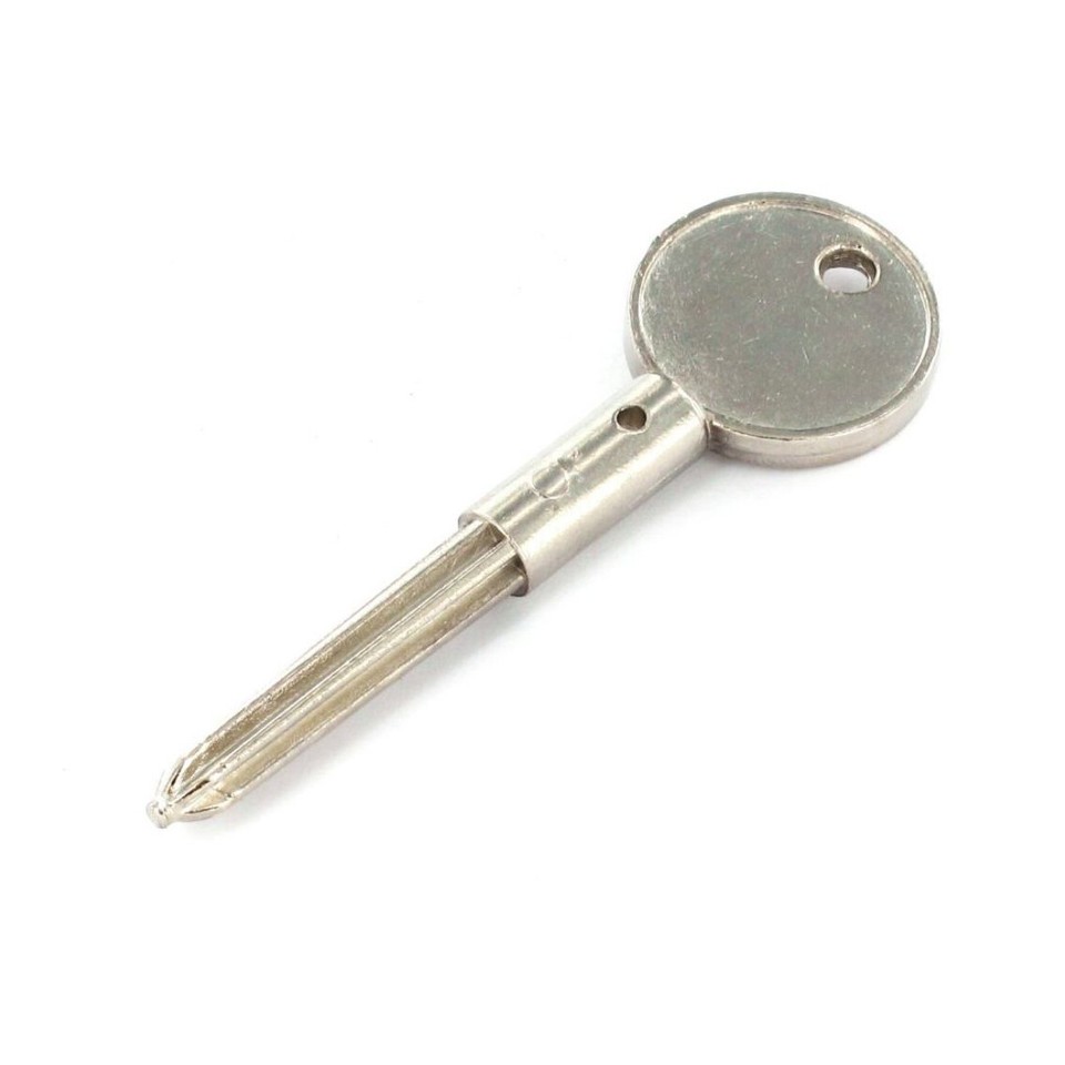 Security Door Bolt Rack Mortice Nickel Plated Star Key Lock 55mm with ...