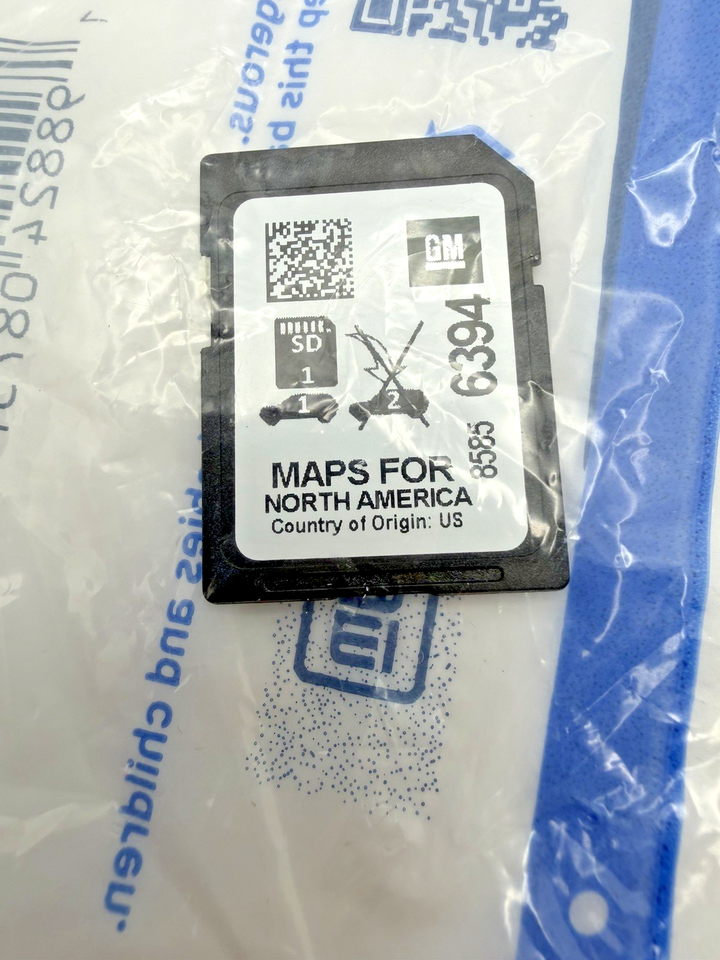 Genuine GM Chevrolet SD Card Navigation GPS North America Maps GM ...