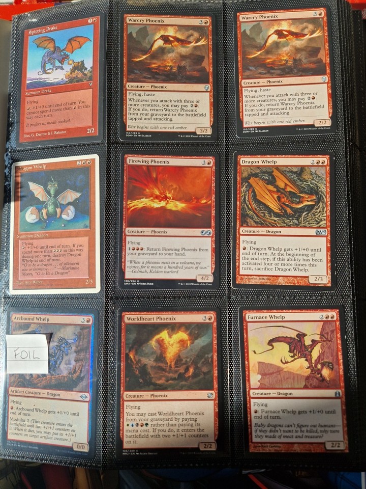 MTG Binder with Red Creatures Mana Cost 4 All Rarities and Foils | eBay