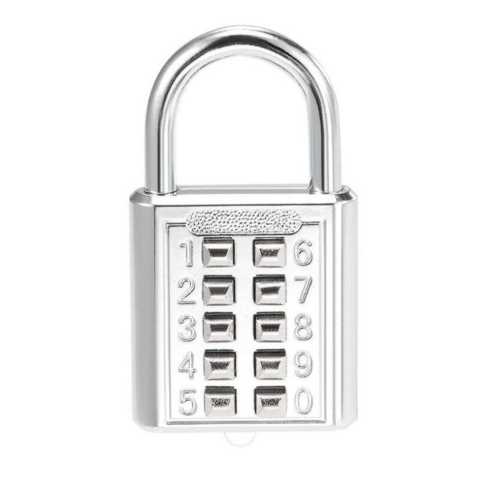 Secure Zinc Alloy 10 Digit Combination Lock For Travel And Storage ...