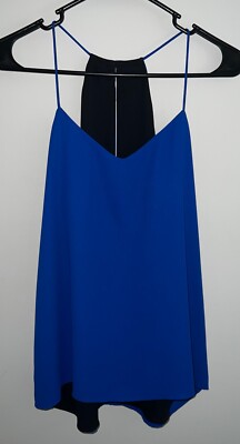 Express Women's Blue Spaghetti Strap Top, Size Petite (Pre-owned) | eBay