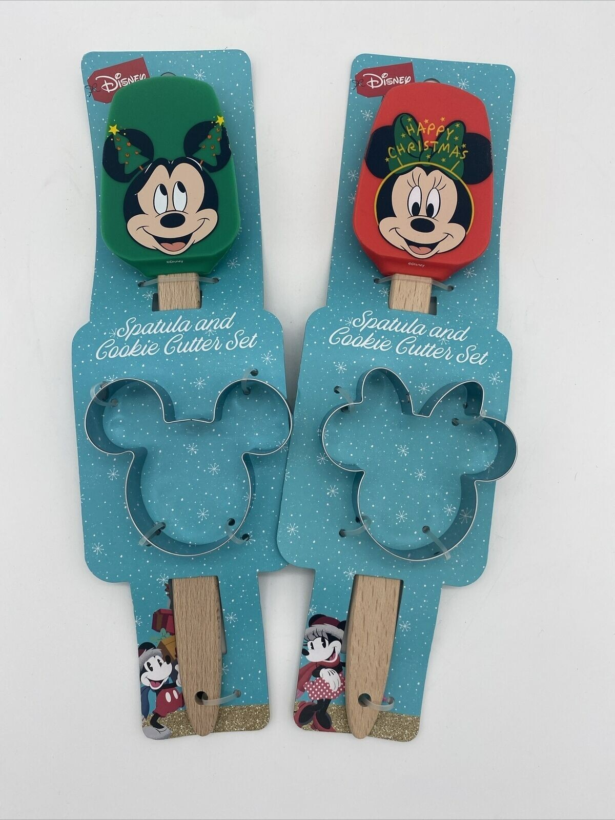 NEW Disney Mickey/Minnie Mouse Christmas Holiday Spatula And Cookie ...