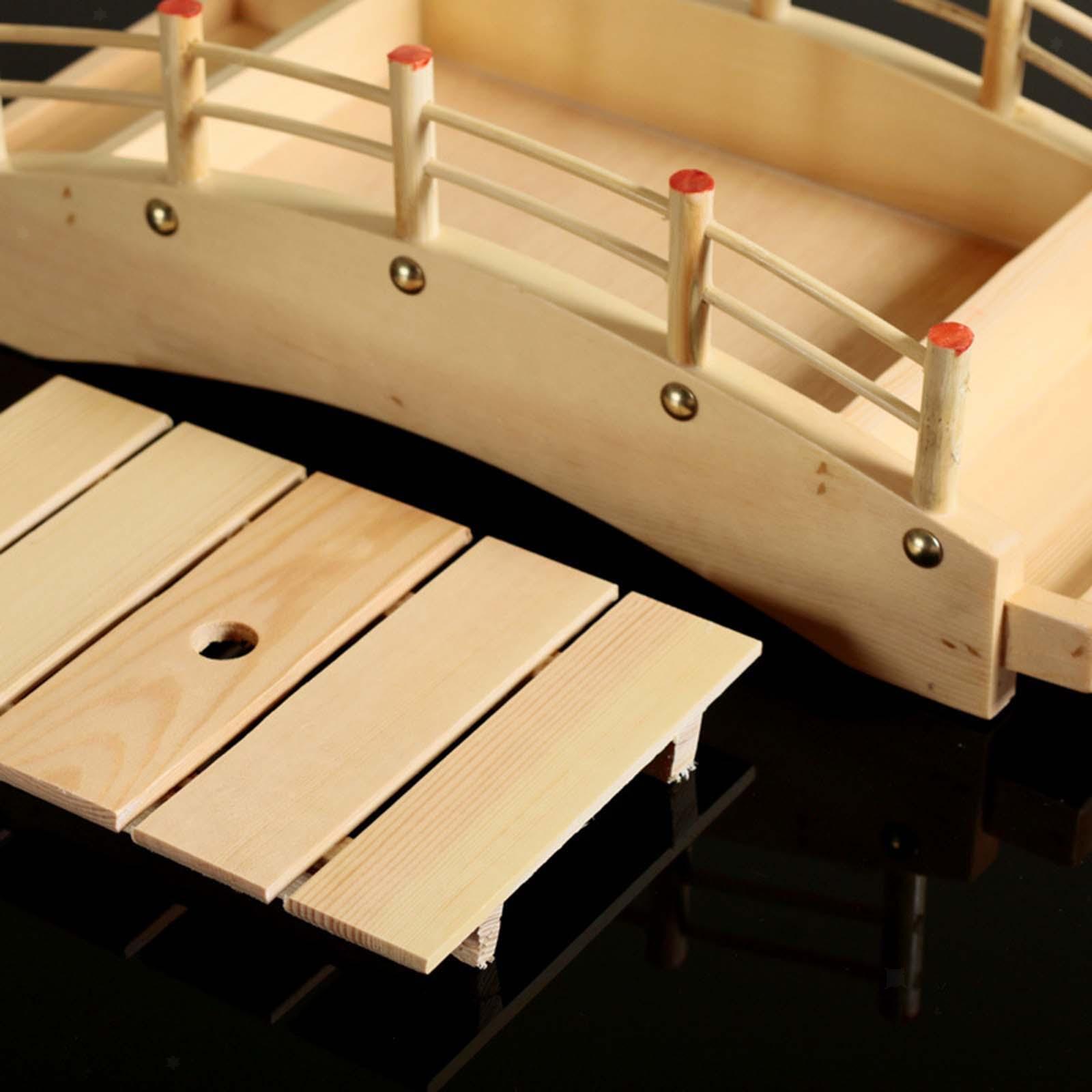 Wooden Sushi Bridge Tray Serving Platter Handmade Ornament for Steaming ...