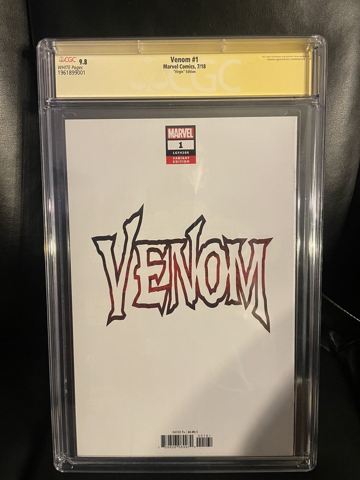 Venom 1 CGC 9.8 2018 Virgin Copy 2x Signed By Cates & Stegman Marvel | eBay