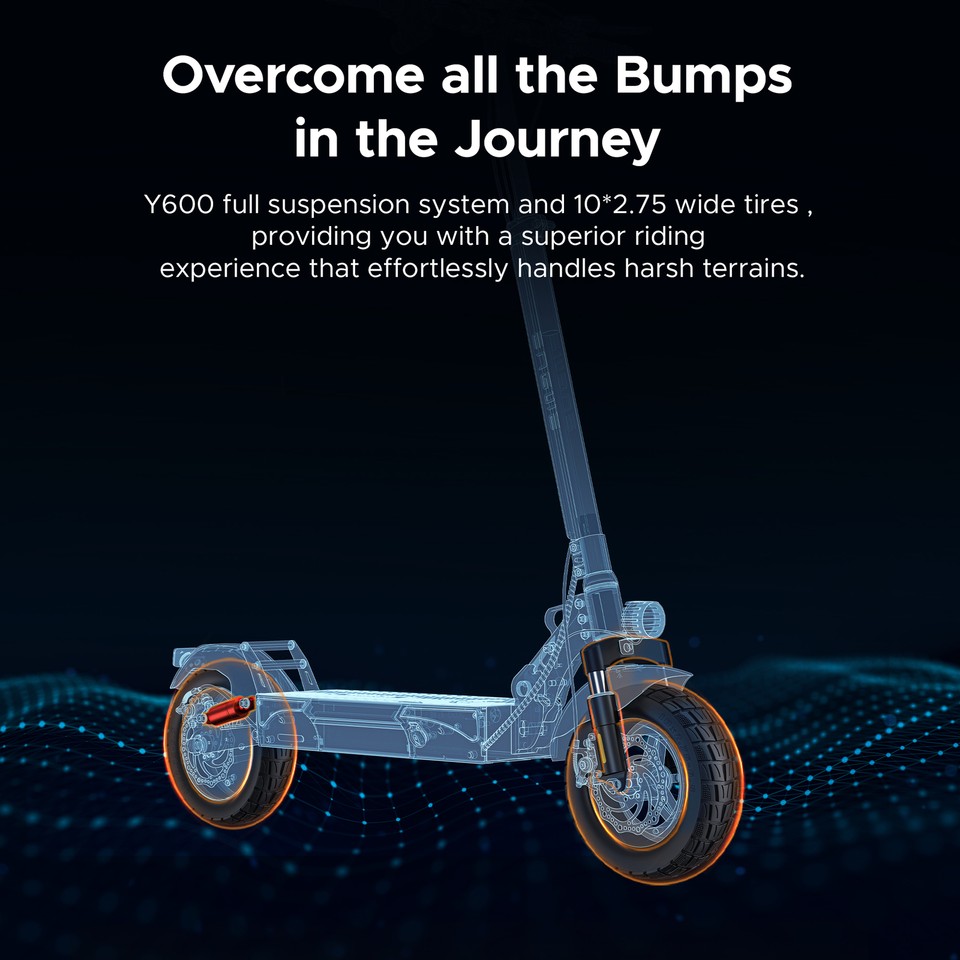 830W Electric Scooters Dual Motor 28MPH 48V Commute Off Road E Scooter ...