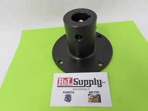 UNIVERSAL 4 BOLT SALT SPREADER SPINNER DISK HUB W/ TALL NECK - 1" BORE ...