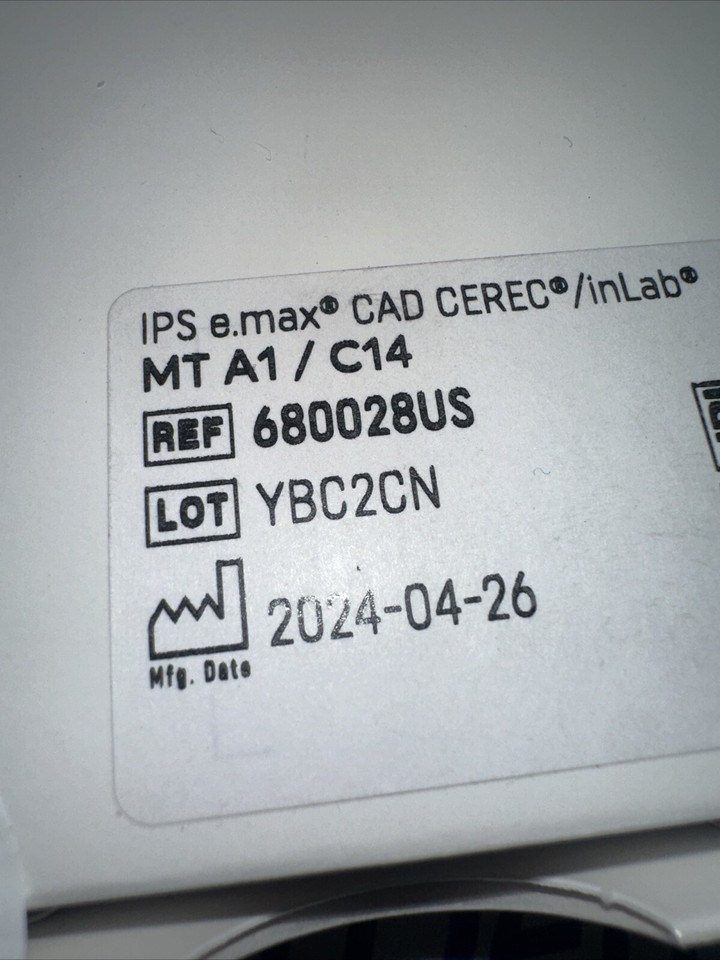 Cerec EMAX MT A1 / C14. Ivoclar. Five total blocks | eBay