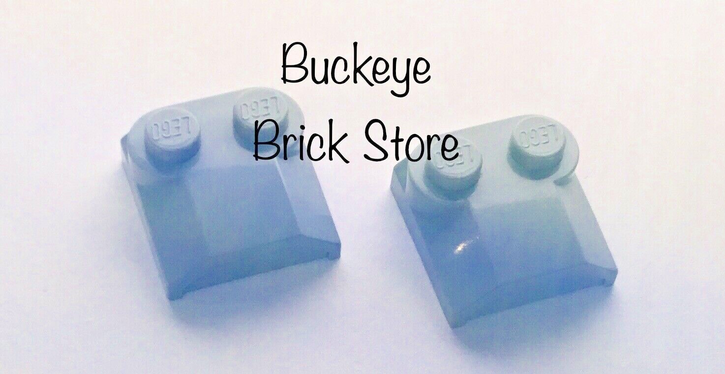 NEW Lego BRICK LIGHT BLUISH GRAY Modified 2x2x2 2/3 Two STUDS, CURVED ...
