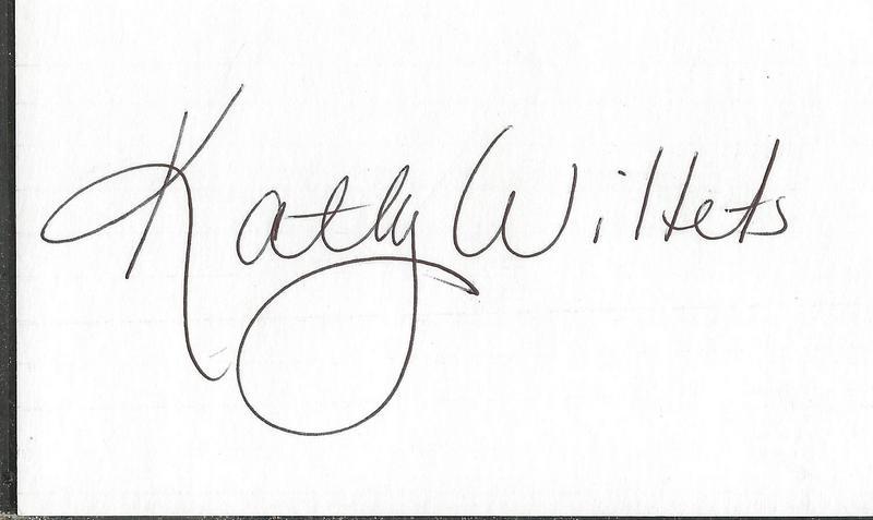 Kathy Willets Signed 3x5 Index Card B | eBay