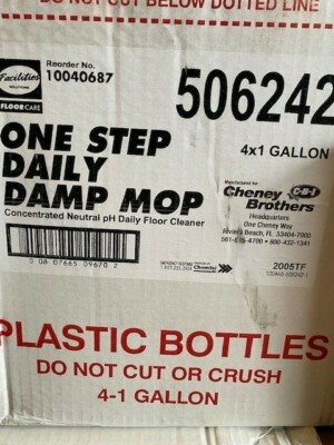 (4 Gallons) One Step Daily Mop Concentrated Neutral pH Daily Floor ...